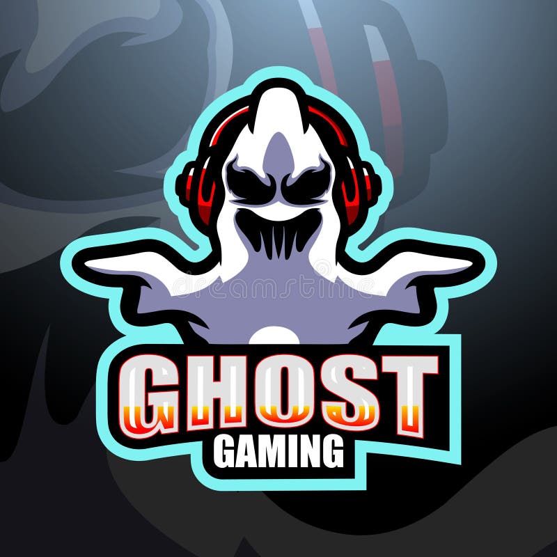 Ghost Gaming Mascot Esport Logo Design Stock Vector - Illustration of ...