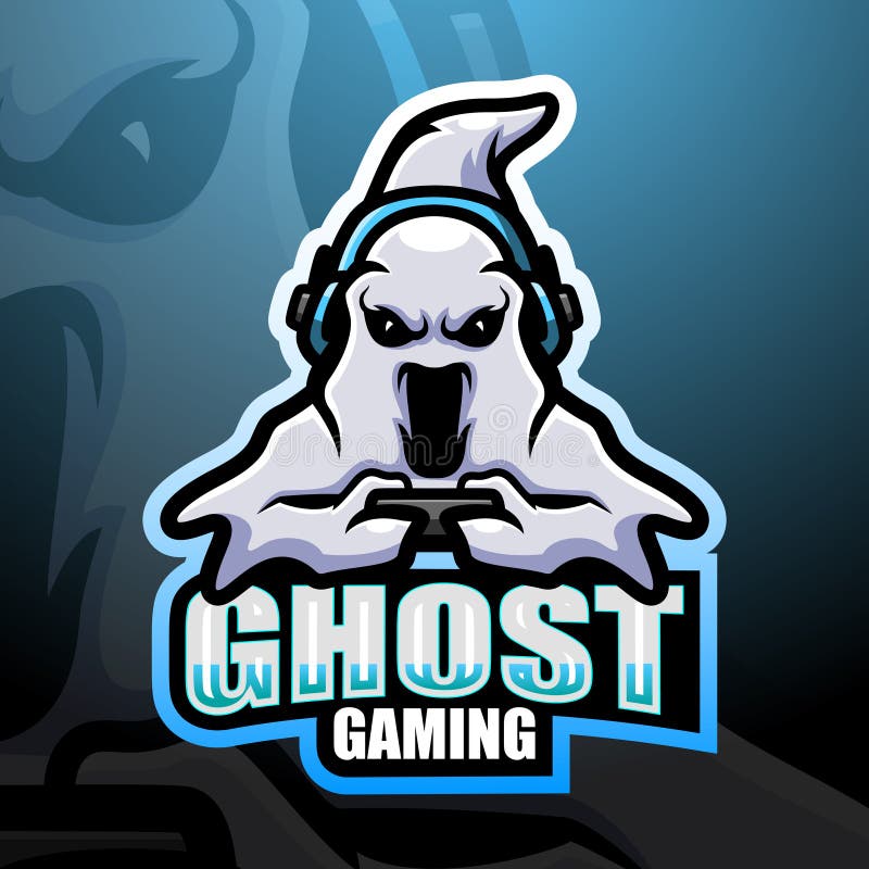 Ghost Esport Mascot Logo Design Stock Vector - Illustration of esport ...