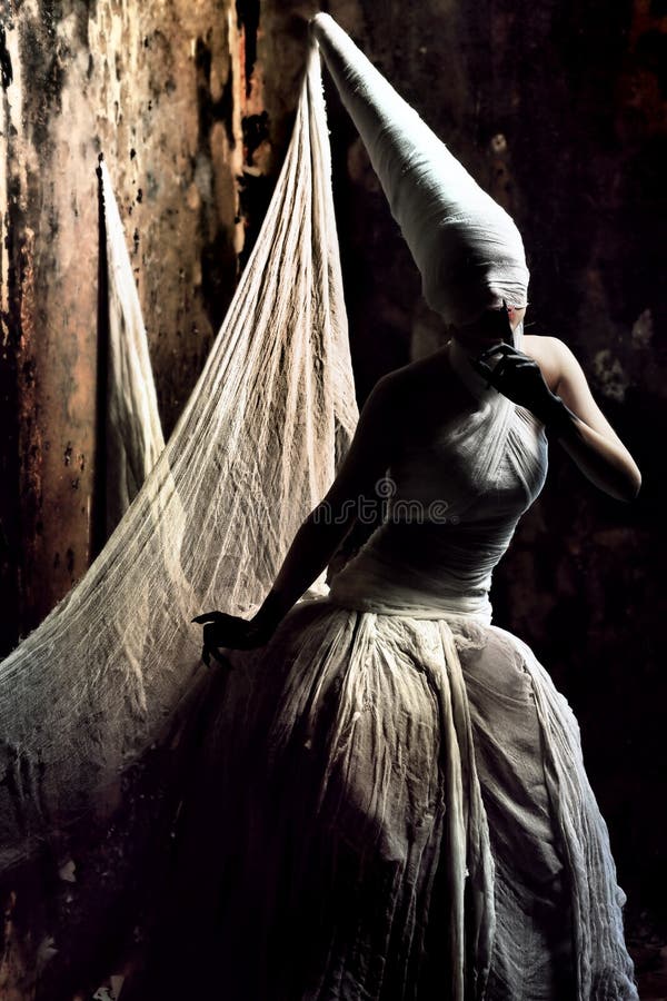 Ghost girl stock image. Image of mask, hell, eyes, ghost - 15511351