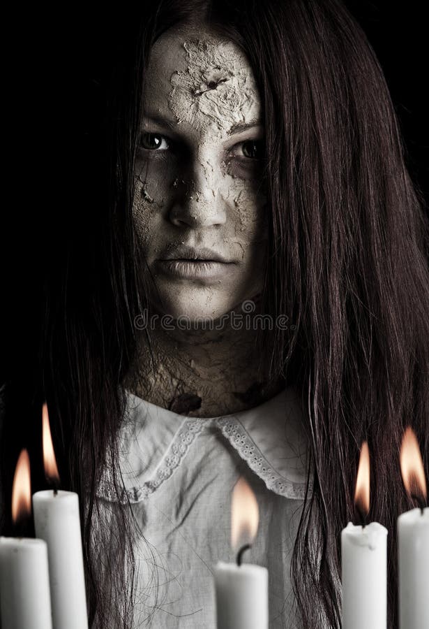 Ghost girl stock photo. Image of gaze, crazy, horror - 17471592