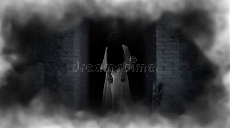 Ghost girl stock image. Image of scary, demon, cosmetics - 17297623