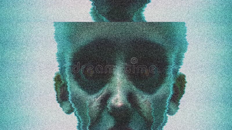 Ghost Girl on Tv Static Noise Stock Footage - Video of october, screen ...