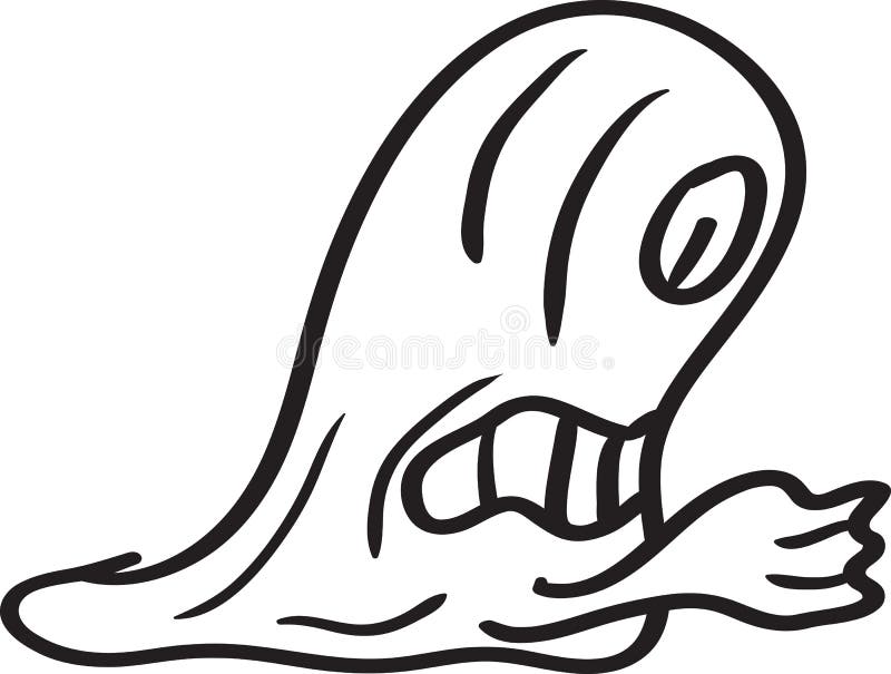 Ghost Halloween stock vector. Illustration of horror - 41633128