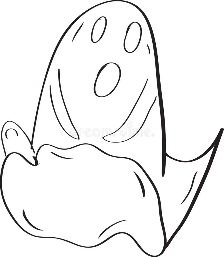 Ghost Halloween stock vector. Illustration of dark, dead - 41661732