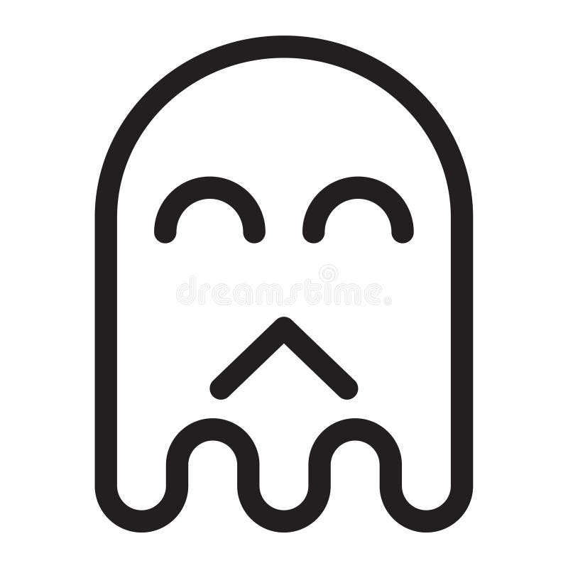 Ghost happy face stock vector. Illustration of haunt - 100688085