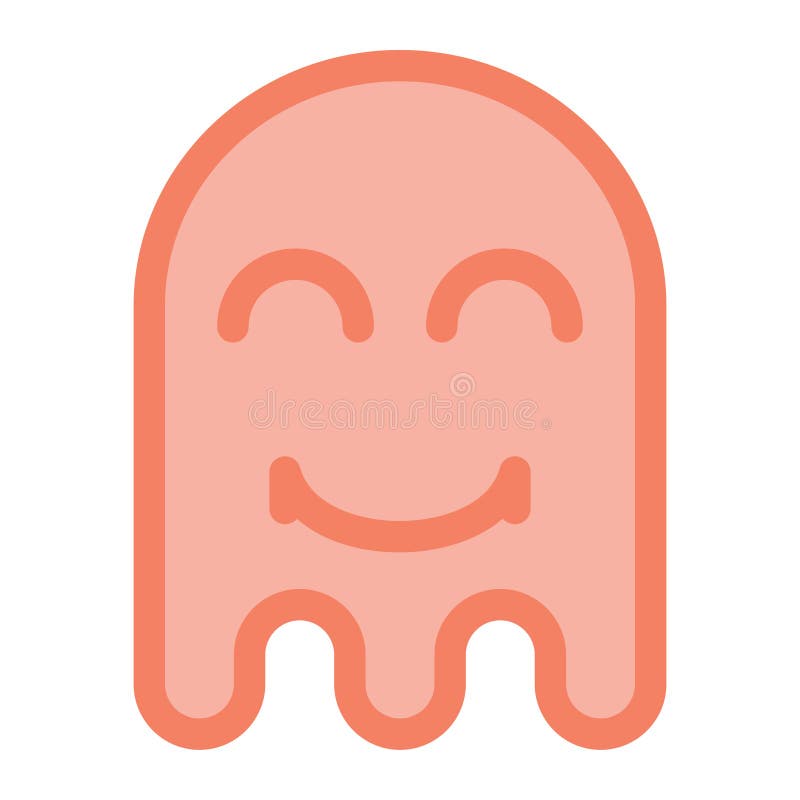 Ghost Happy Smile Happiness Teeth Face Stock Vector - Illustration of ...
