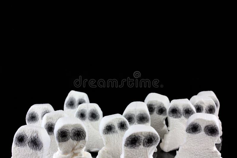 Ghost Heads In A Scary Crowd Stock Photo - Image of funny, haunt: 11454920