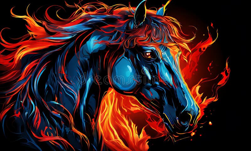 Ghost Horse, Special Designed with Intricate Details, Vector ...
