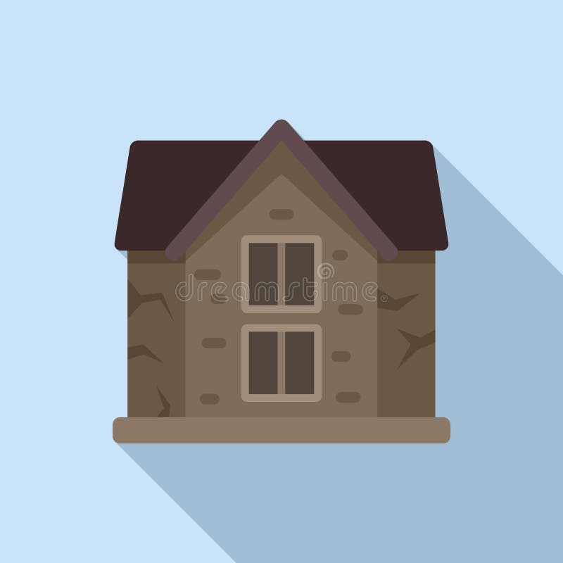 Ghost House Icon Flat Vector. Spooky Building Stock Vector ...
