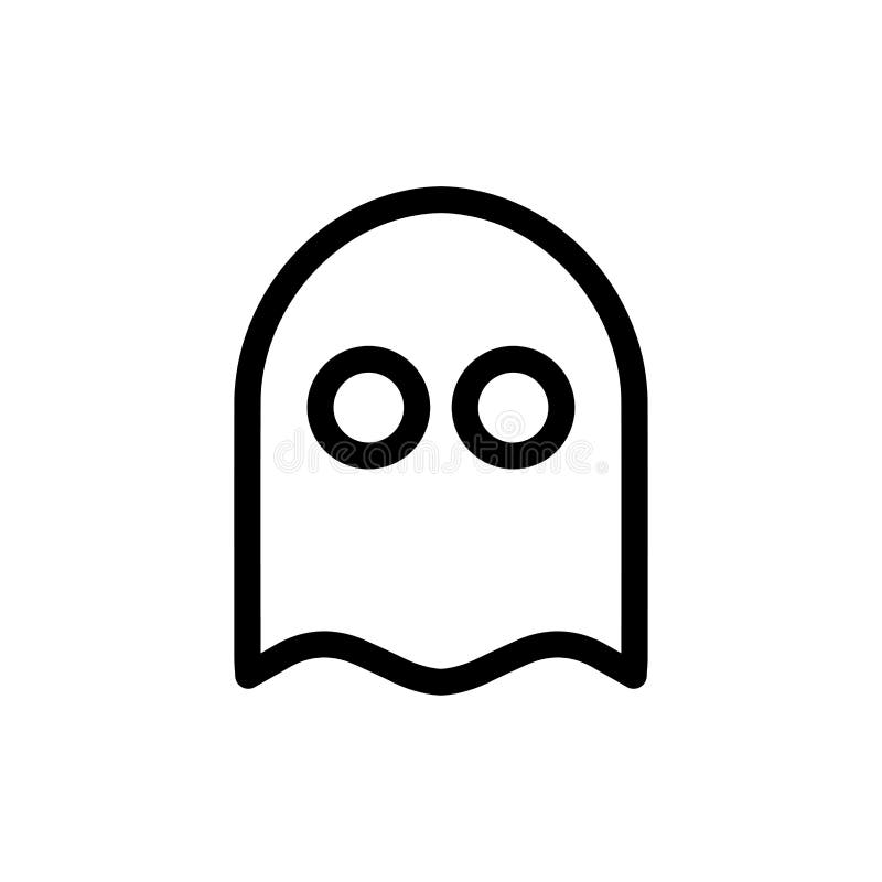 Ghost Icon Flat Vector Template Design Trendy Stock Vector ...
