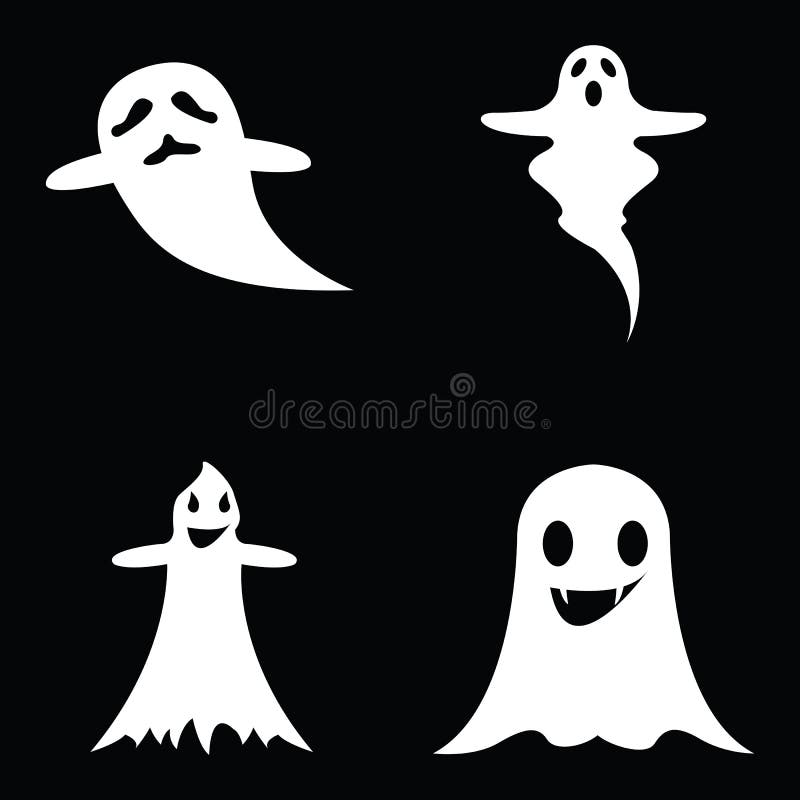 Ghost icon set stock vector. Illustration of ghosts - 102062028