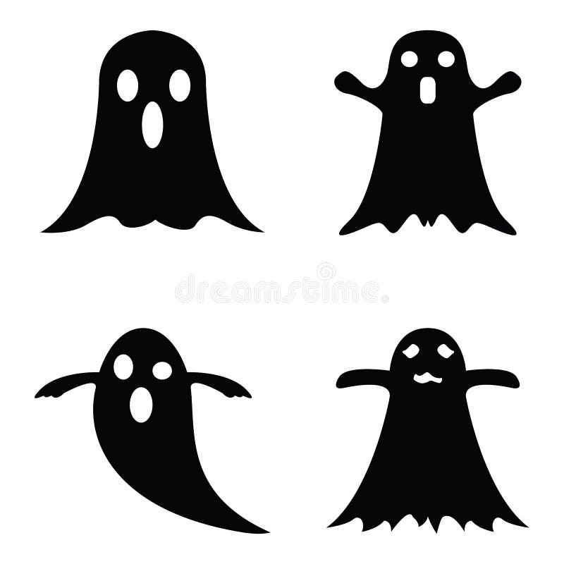 Ghost icon set stock vector. Illustration of vector - 102062203