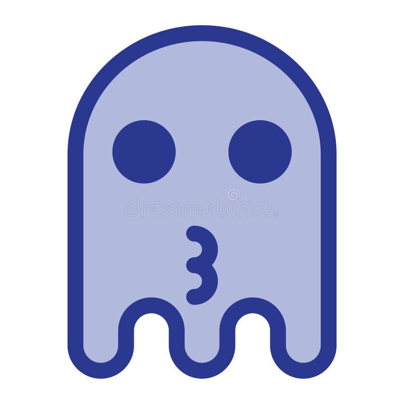 Ghost cat mouth uwu face stock vector. Illustration of happy - 100729468