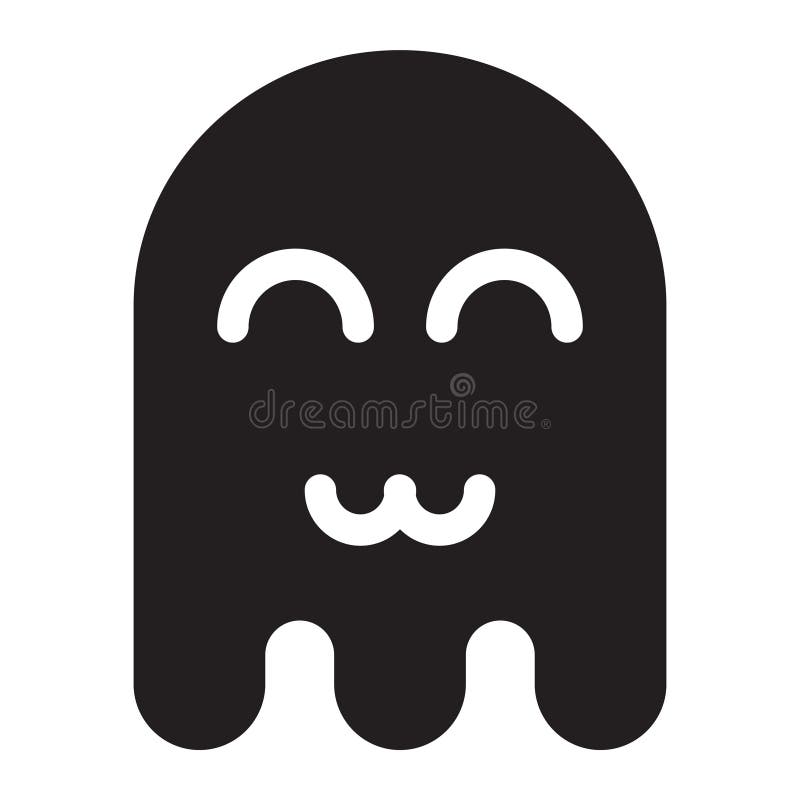 Ghost Happy Kiss Happines Cat Mouth Uwu Face Stock Vector ...