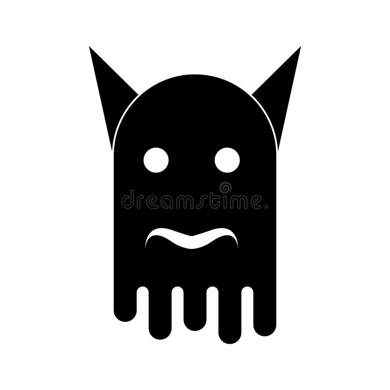 Ghost icon stock vector. Illustration of design, horror - 267474240