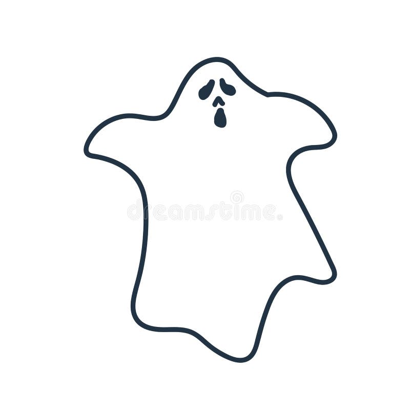 Ghost Icon Vector Isolated on White Background, Ghost Sign Stock Vector ...