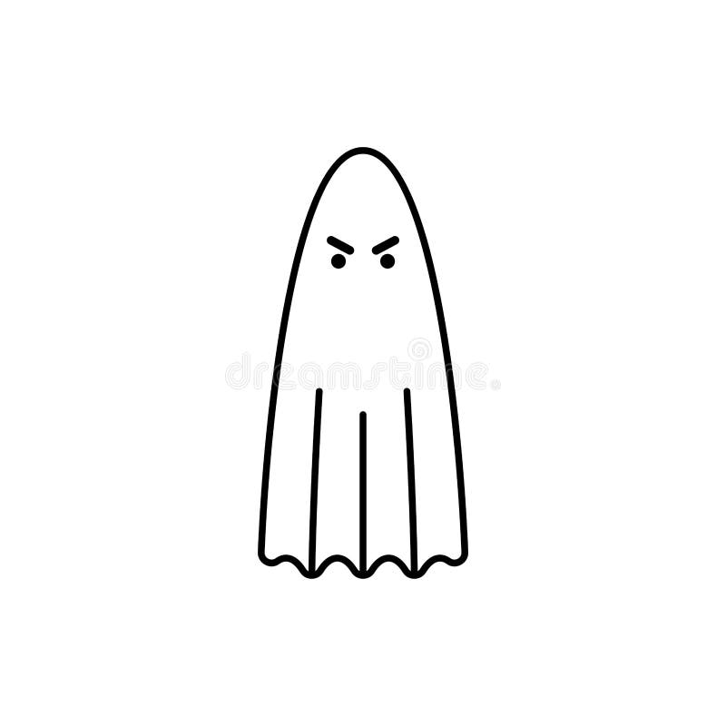 Ghost Isolated. Spook Vector Illustration Halloween Stock Vector ...