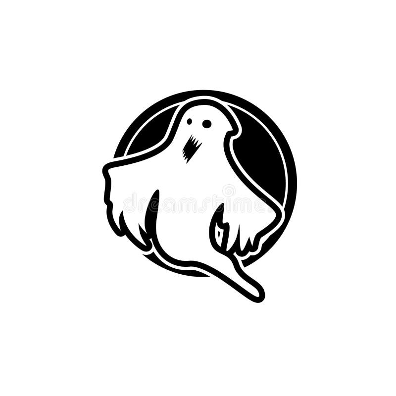 Ghost Logo Design Template Vector Stock Vector - Illustration of head ...