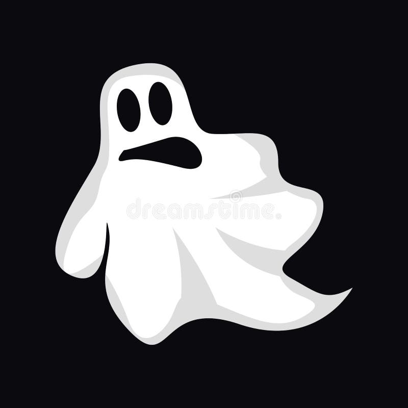 Ghost Logo, Halloween Ghost Vector Illustration, Halloween Party ...