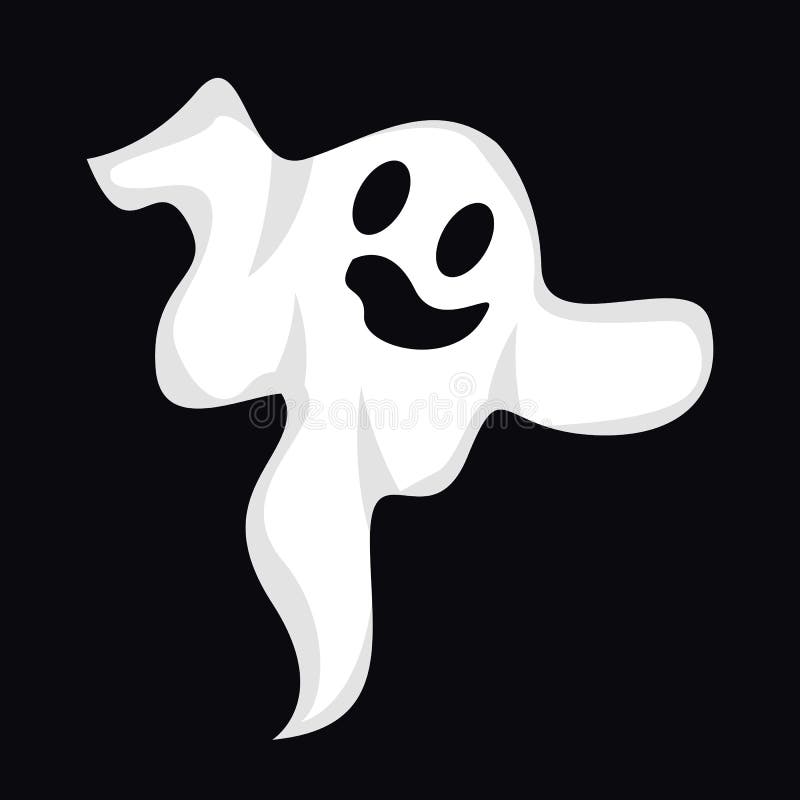 Ghost Logo, Halloween Ghost Vector Illustration, Halloween Party ...