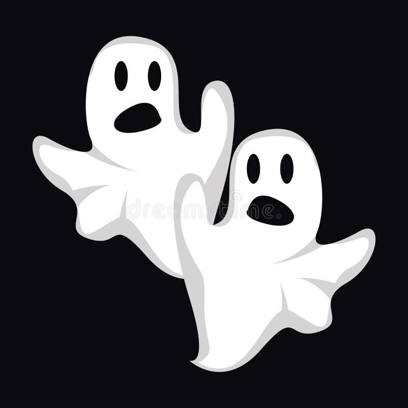 Ghost Logo, Halloween Ghost Vector Illustration, Halloween Party ...