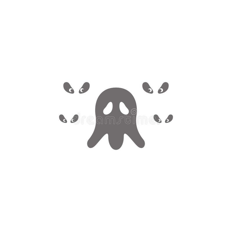 Ghost Logo Icon Design Illustration Stock Vector - Illustration of ...