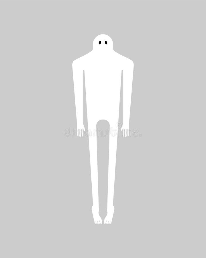 Ghost Man Isolated. Human Phantom Stock Vector - Illustration of ...