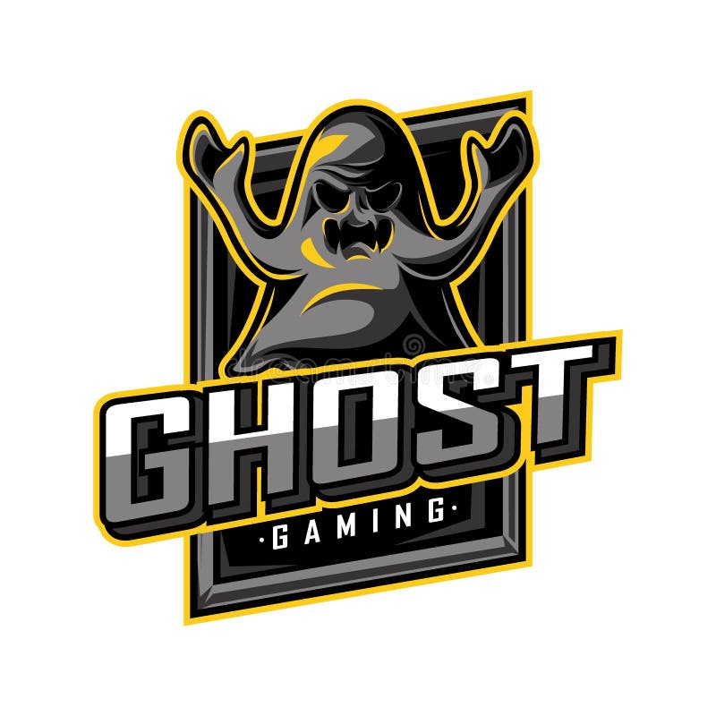 GHOST Mascot E Sport Logo Design Vector Stock Vector - Illustration of ...