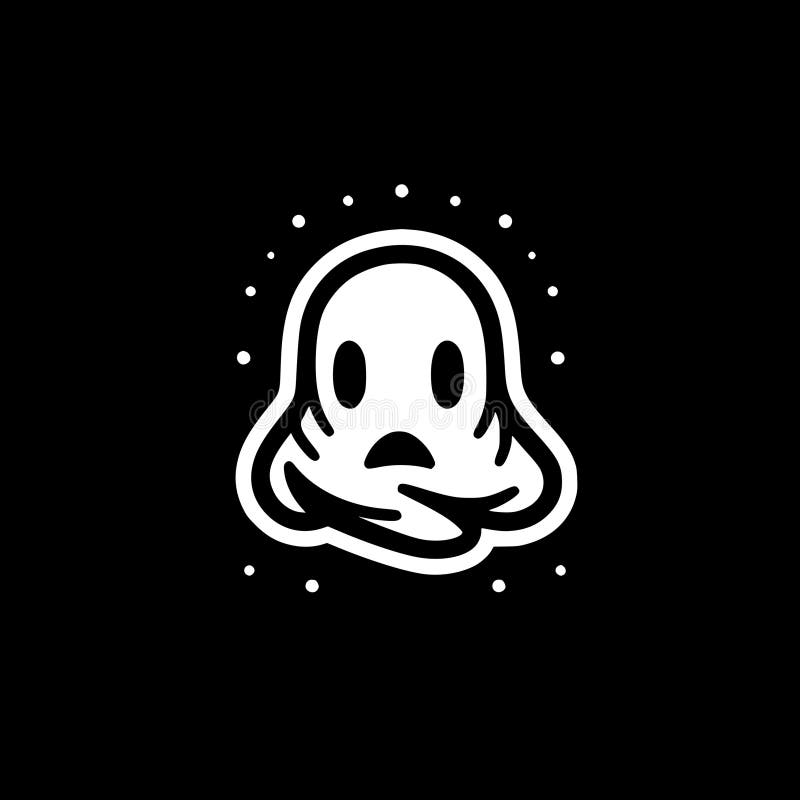 Ghost - Minimalist and Simple Silhouette - Vector Illustration Stock ...