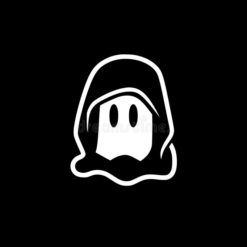 Ghost - Minimalist and Simple Silhouette - Vector Illustration Stock ...