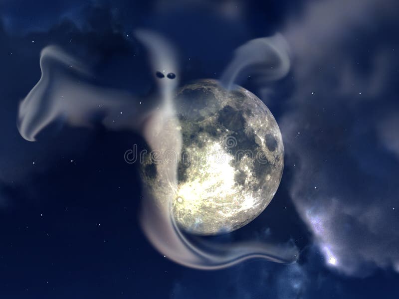 Moonnight stock illustration. Illustration of astro, midnight - 1044836