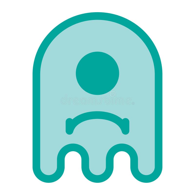Ghost One Eye Sad Disapointed Teeth Face Stock Vector - Illustration of ...