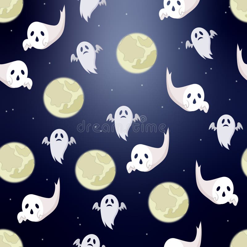 Ghost pattern. stock vector. Illustration of figure - 284034851