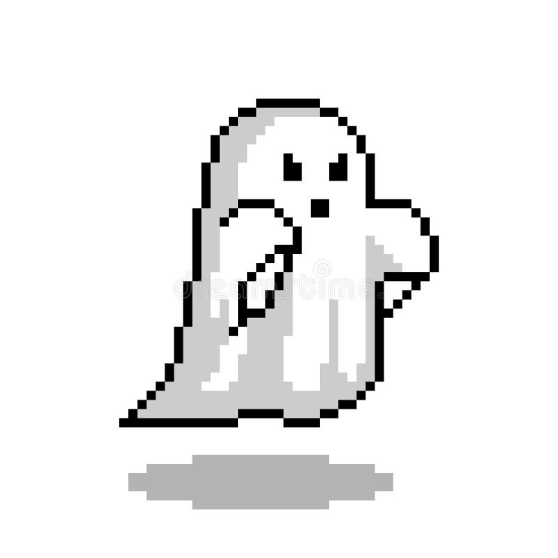 Ghost Pixel Image. Vector Illustration Stock Vector - Illustration of ...