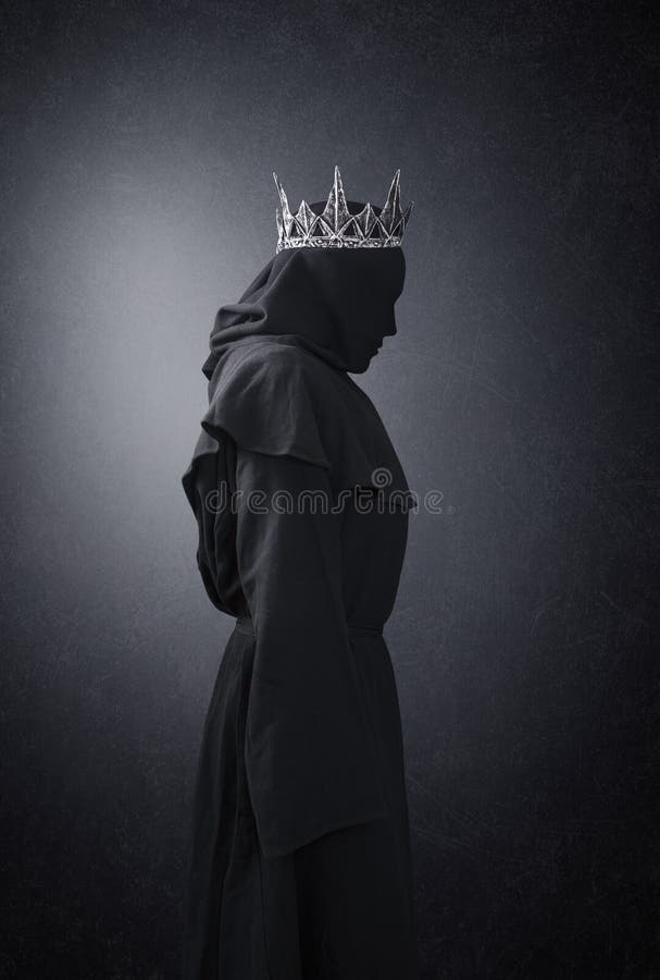 Ghost of a Queen or King in the Dark Stock Image - Image of cloak ...