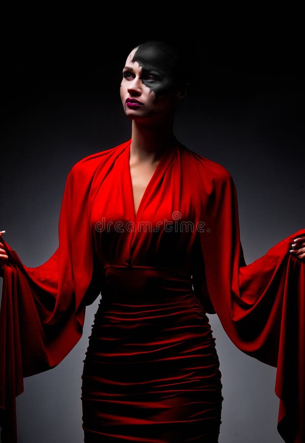 Ghost in red stock photo. Image of mysterious, hell, beautiful - 28329044