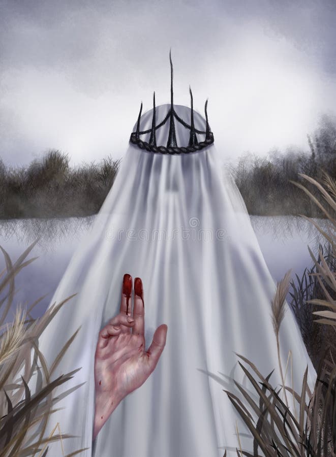 The Ghost of the river stock illustration. Illustration of dark - 148872828