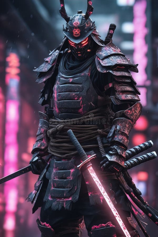 Ghost Samurai, Samurai Warrior Bound by a Ghostly Curse, Wearing Shabby ...