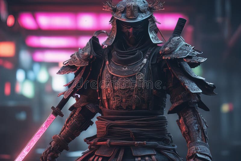 Ghost Samurai, Samurai Warrior Bound by a Ghostly Curse, Wearing Shabby ...