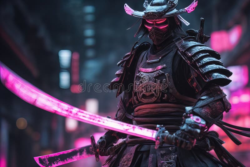 Ghost Samurai, Samurai Warrior Bound by a Ghostly Curse, Wearing Shabby ...