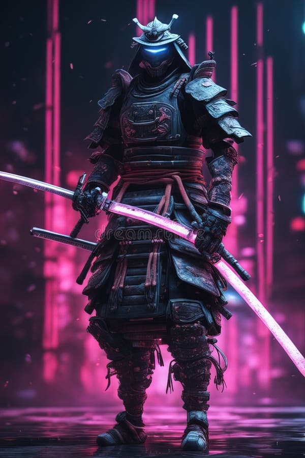 Ghost Samurai, Samurai Warrior Bound by a Ghostly Curse, Wearing Shabby ...