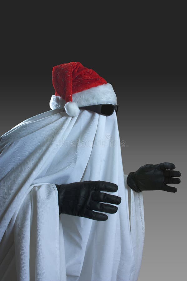 Ghost Santa stock photo. Image of impersonation, halloween - 11171174