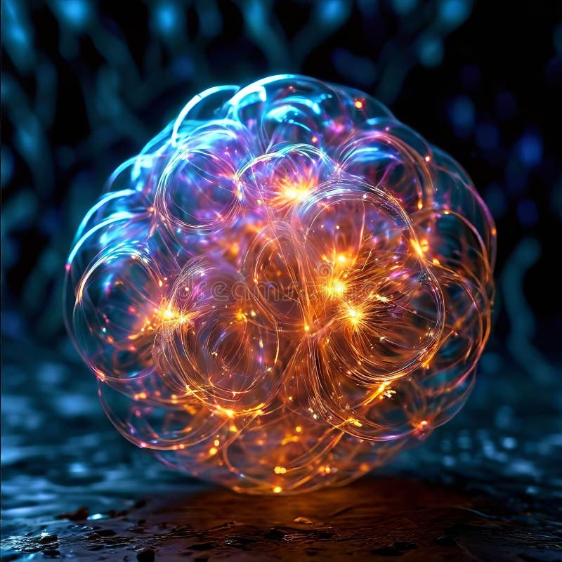 Ghost Shells Large Spherical Fireworks that Explode in Stock Photo ...