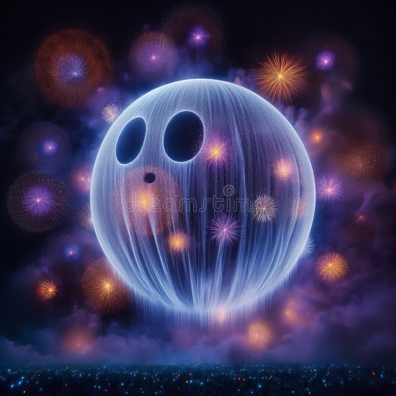 156 26. Ghost Shells_ Large, Spherical Fireworks that Stock Image ...