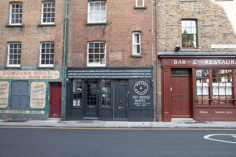 Ghost Shop Signs of Spitafields in London Editorial Stock Image - Image ...