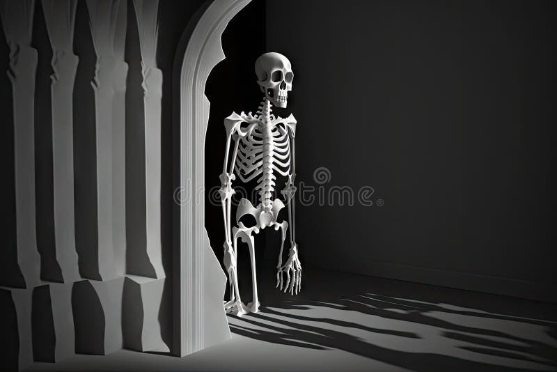 Ghost Skeleton Reaching Out To Touch Its Past Life, or the Lives of ...