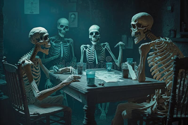 Skeleton Playing Cards Stock Illustrations – 223 Skeleton Playing Cards ...