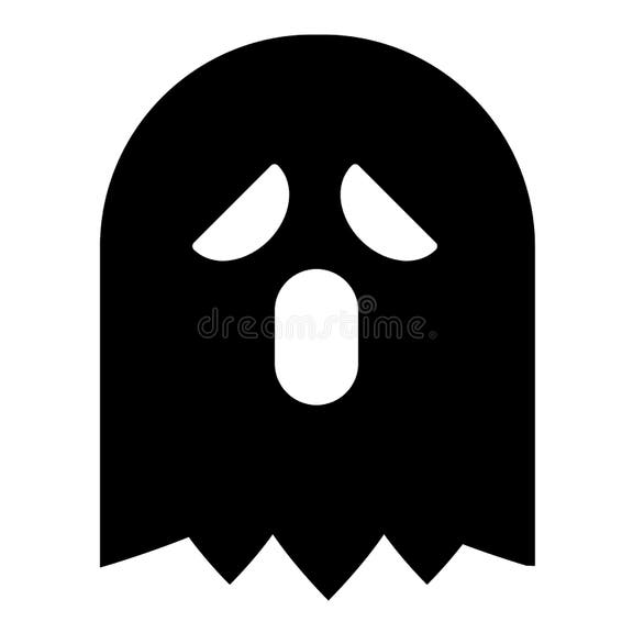 Ghost Solid Icon. Phantom Vector Illustration Isolated on White Stock ...