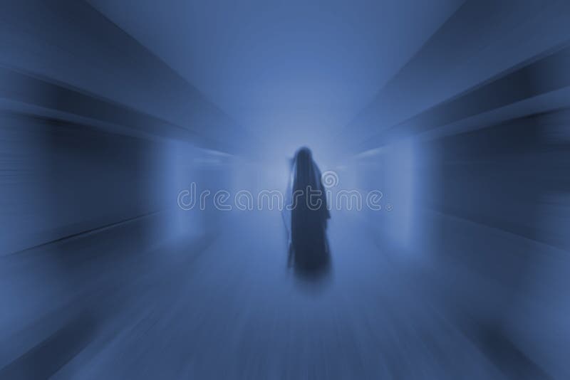 A Scary Ghost Shadow Flying Stock Photo - Image of fear, creepy: 144078722