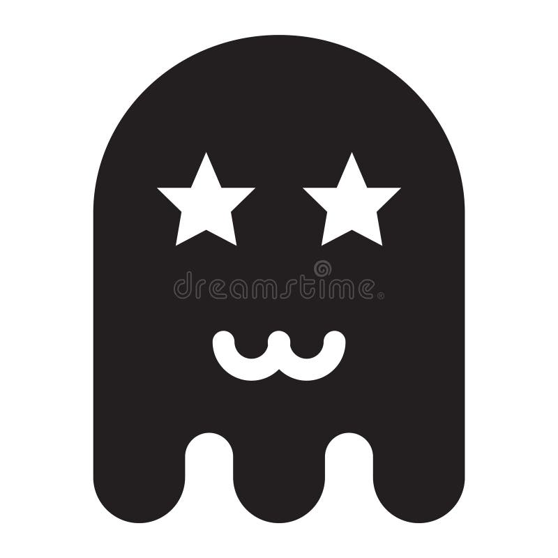 Ghost Stars Cat Mouth Uwu Face Stock Vector - Illustration of angry ...